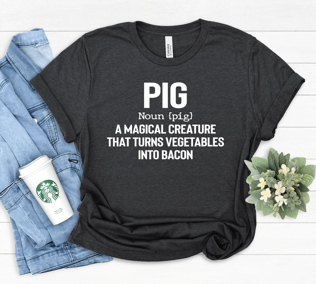 Lustiges Schwein Speck Definition T-Shirt: Food Lover Geschenk - Etsy ...