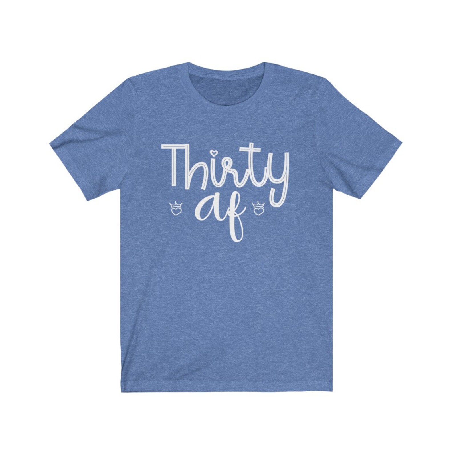Thirty AF Shirt Thirtieth Birthday Shirt, 30 Years Gift, Birthday Party ...