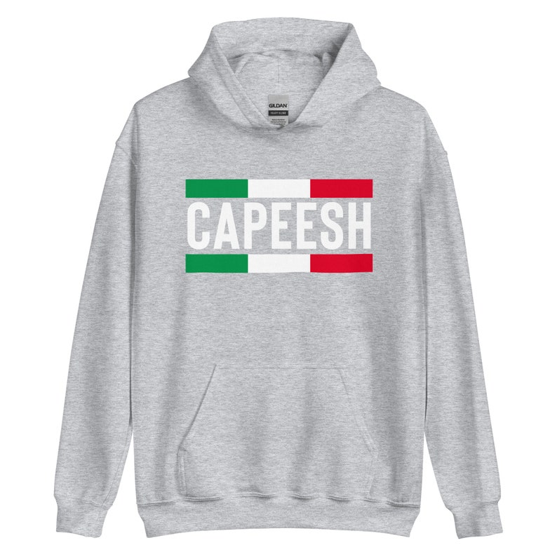 Capeesh Italian Flag Hoodie: Funny Italian Gift - Etsy