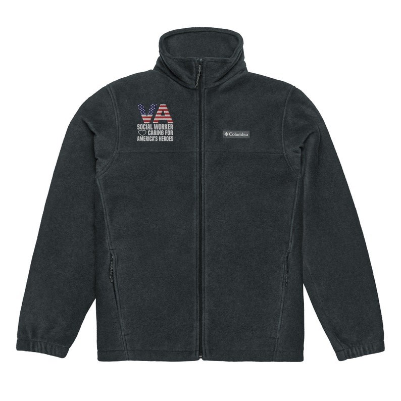 VA Social Worker Embroidery Unisex Columbia Fleece Jacket - Etsy