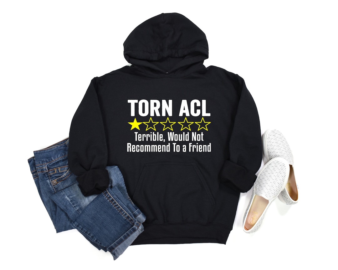 Torn ACL Surgery Hoodie, ACL Therapy Gifts, Surgery Get Well Soon Gifts ...
