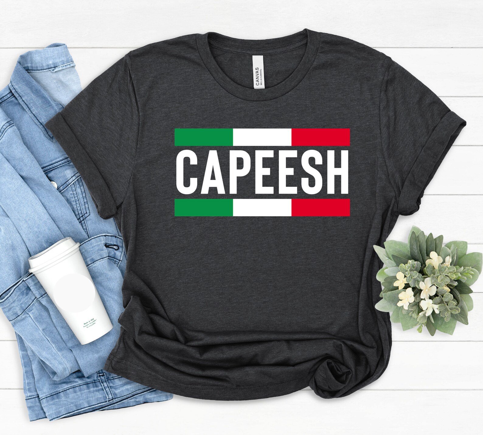 Capeesh, Italian Shirt, Italian Gift, Funny Italian, Mafia Dad, Italian ...