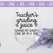 Teacher's Grading Juice Simple Design for Parents - Etsy