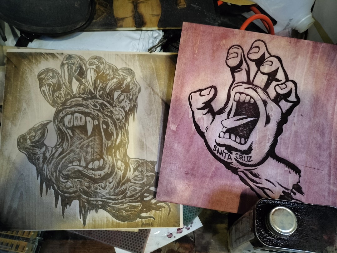 Santa Cruz Screaming Hand Variations - Etsy