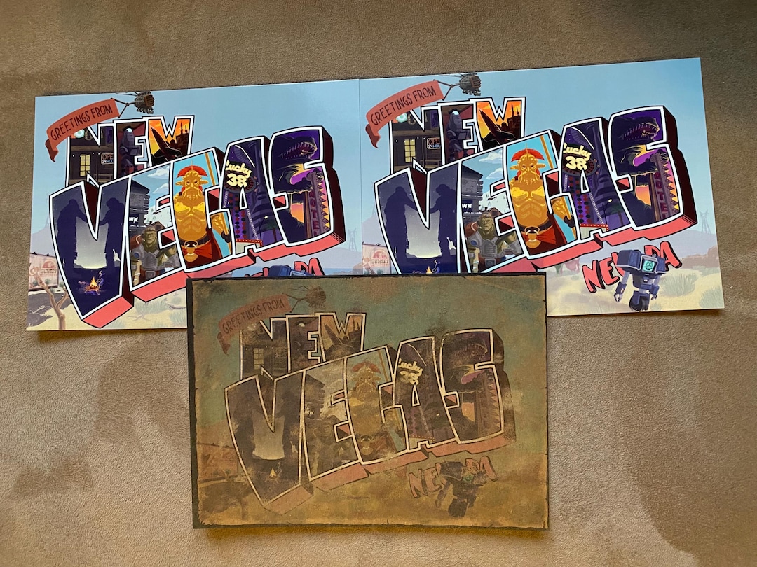 Fallout New Vegas Postcards (set of 3) - Etsy