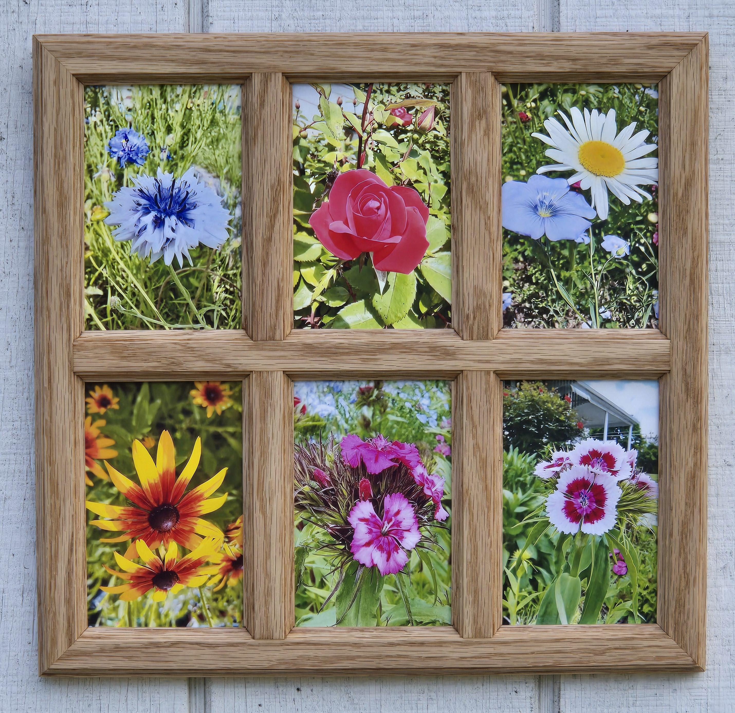 6 Window Natural Oak 4 X 6 Collage Frame - Etsy