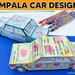 3D Foldable Paper Car- Printable Download - Color, Cut, Fold, & Glue ...