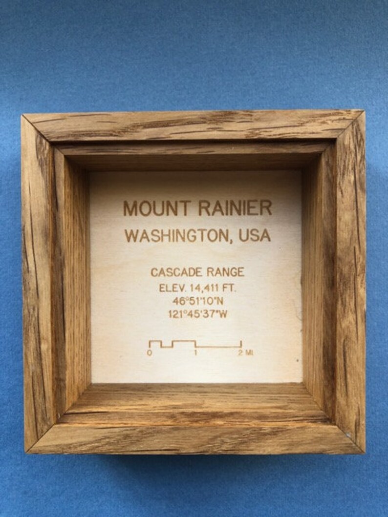 Mt. Rainier Box in Metal - Etsy