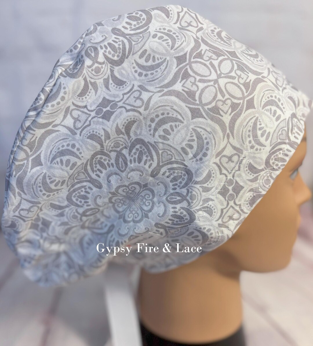 Euro Style |brain Cancer Awareness Gray Women's Ribbon Tie Back Scrub ...