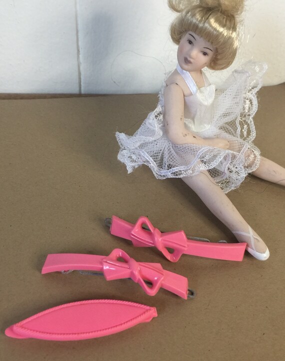 1970s-1980s /Vintage Hair Barrettes/ Little Girl Barr… - Gem