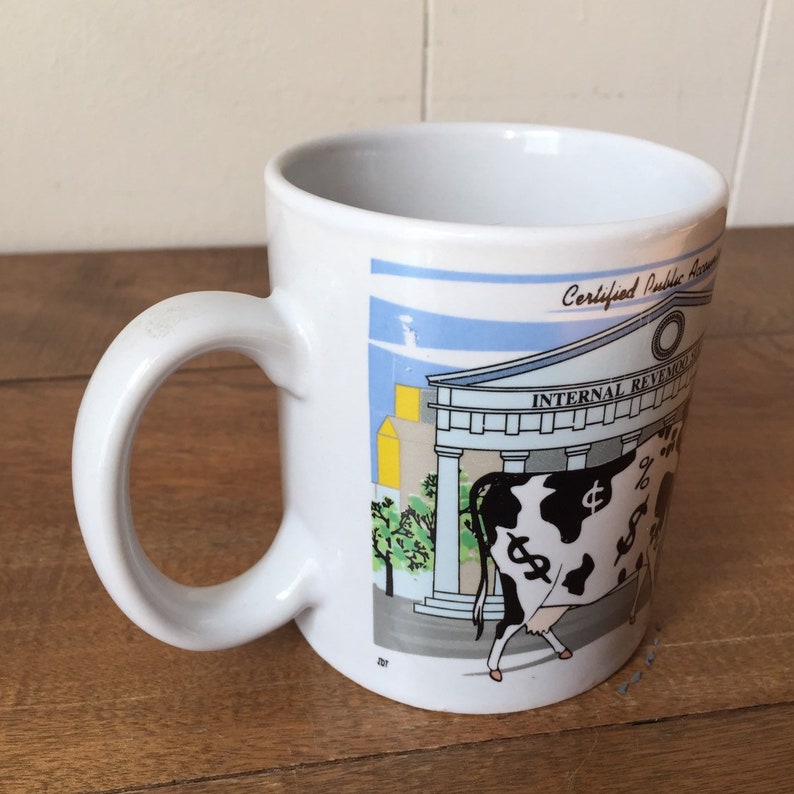 2001/ COWREER Cows Mug/ Certified Public Accountant Mug / - Etsy