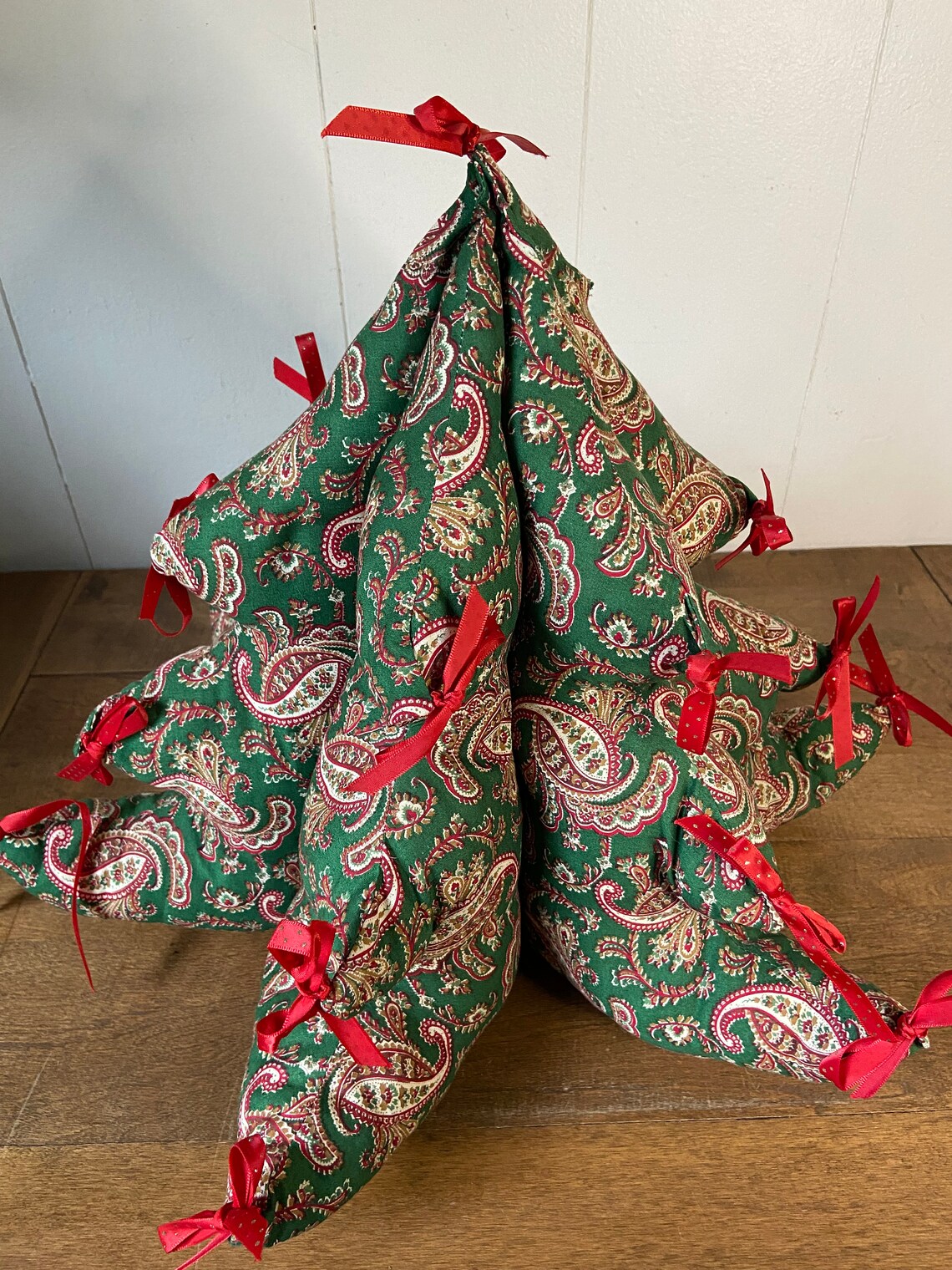 1960-1970s/ Vintage Stuffed Handmade Tree/ 3D Plush Tabletop/ - Etsy