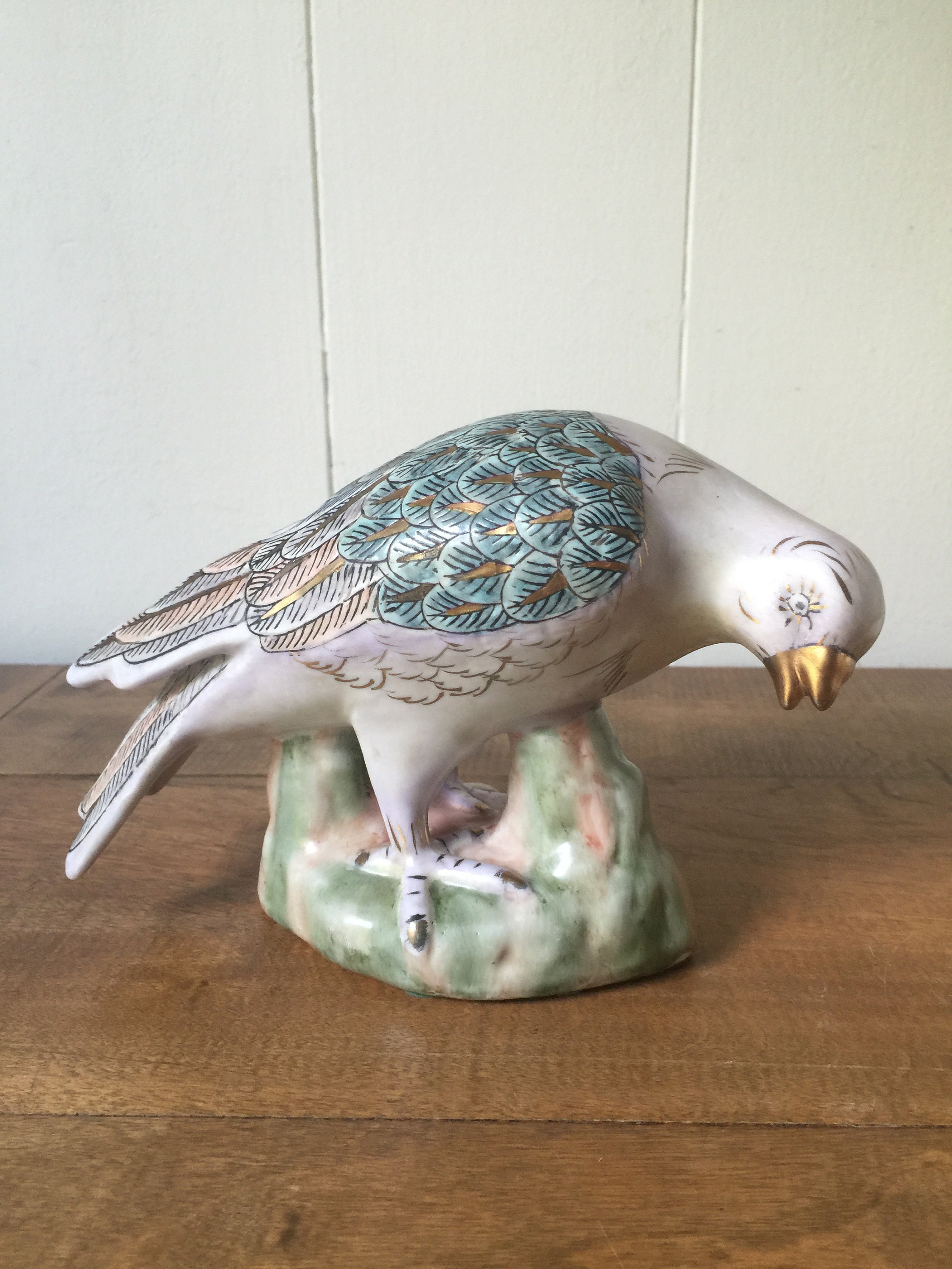 Dove Figurine Vintage Bird Figures Hand Painted Figurine | Etsy