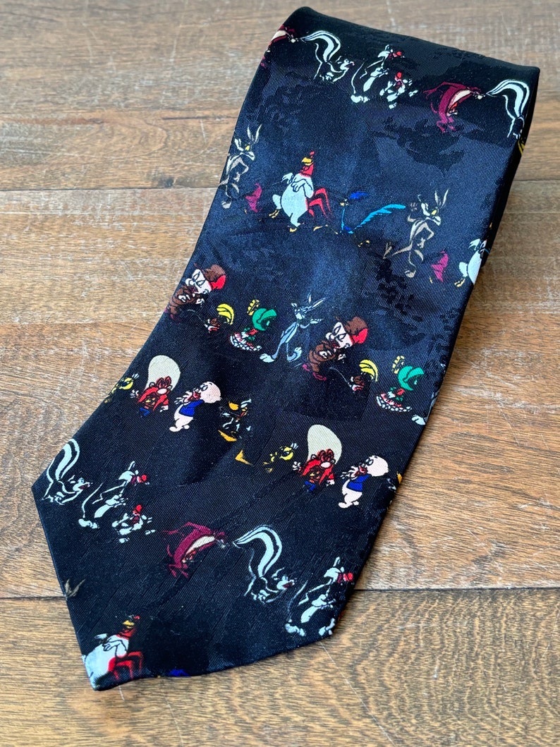 Vintage Looney Tunes Necktie: 1995, Warner Brothers, Cartoon Characters ...