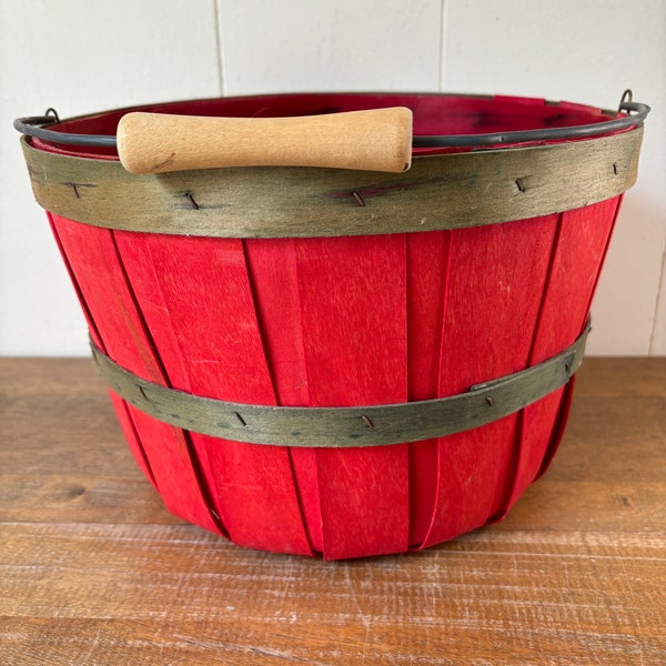 Red Basket - Etsy