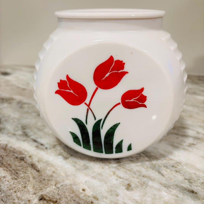 Hocking Tulips Jar - Etsy