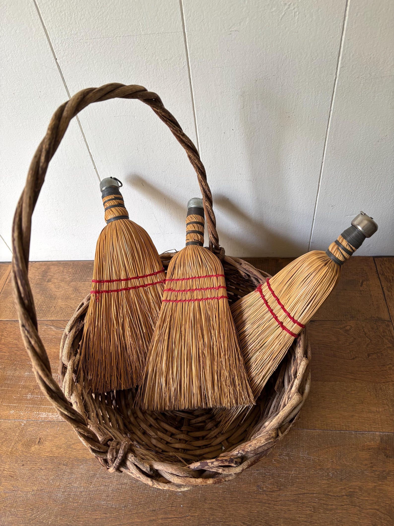 Whisk Brooms/ Handheld Whisk Broom/ Natural Bristles/ 1950 /display ...