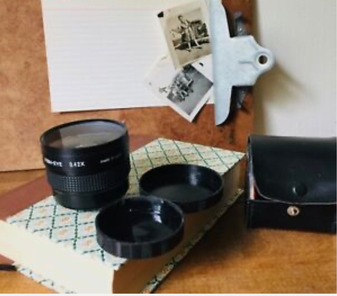 Telesor Semi Fish-eye Lens: Vintage Camera Accessory, 0.42X Lens, Made ...