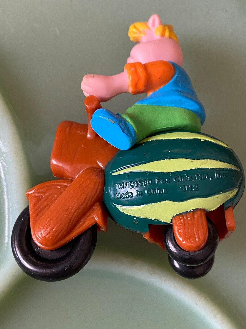 Vintage Mcdonald’s Piggsburg Pig Happy Meal Toy/ 1990/ Pig on Cycle - Etsy