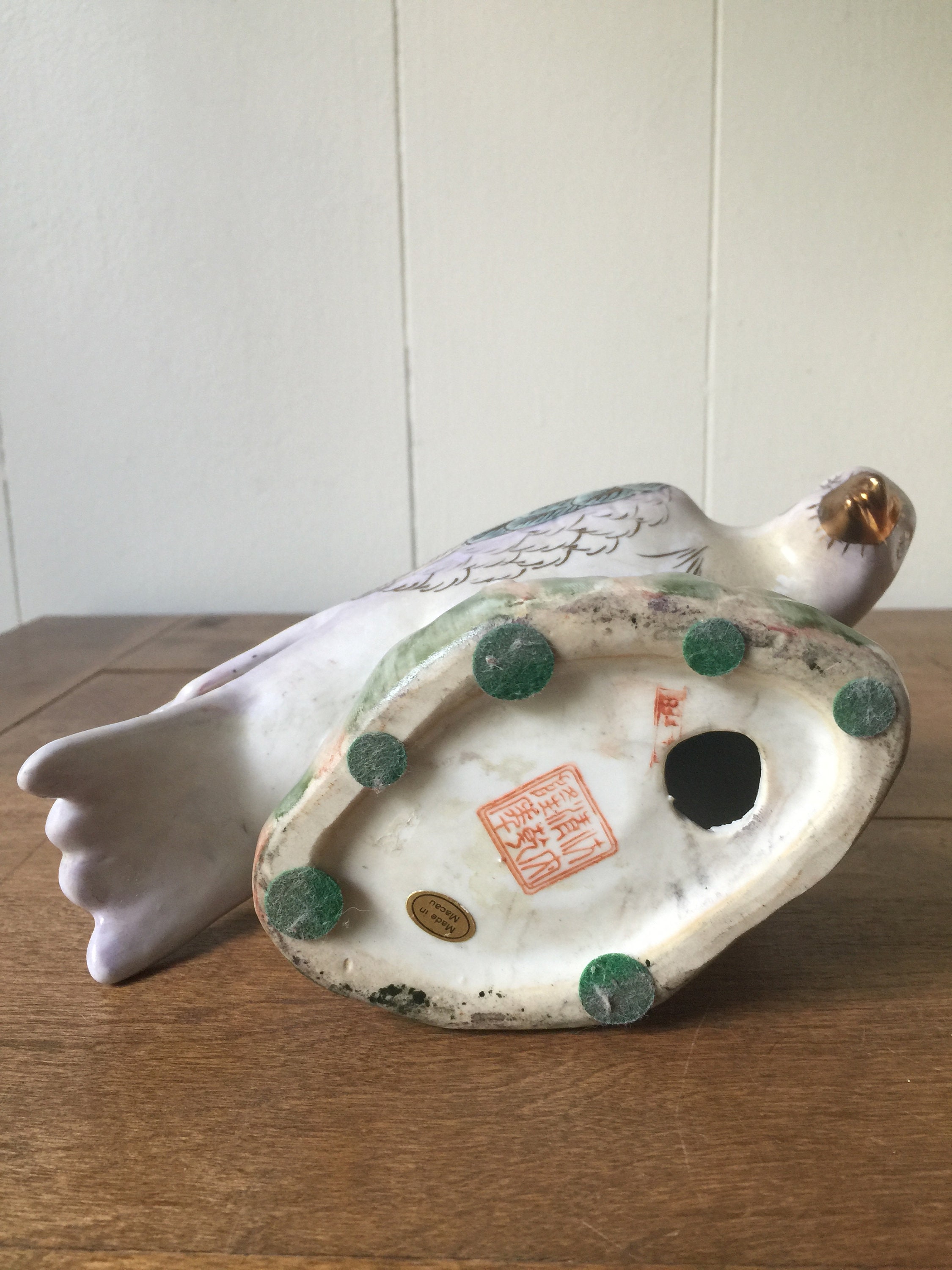 Dove Figurine Vintage Bird Figures Hand Painted Figurine | Etsy