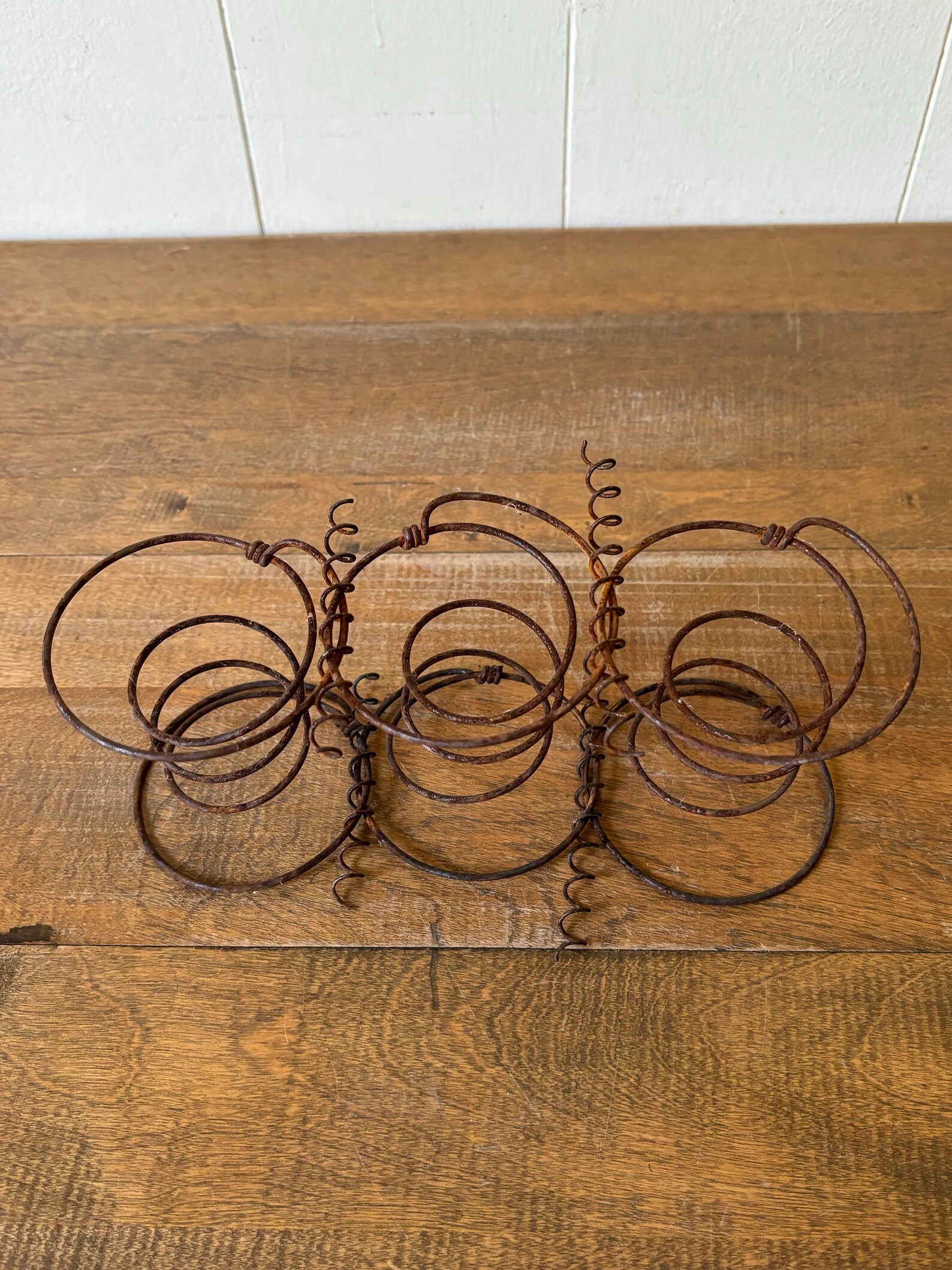 Rusty Connected Wire Springs/metal Salvage/set of 3/ Vintage Mattress ...