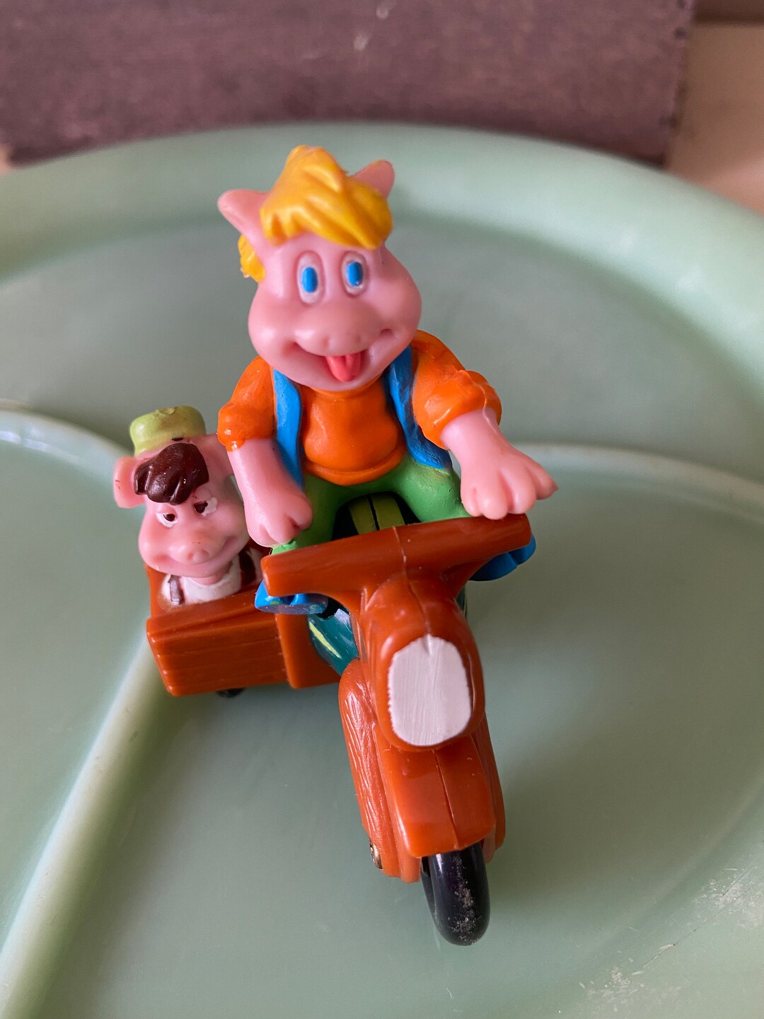 Vintage Mcdonald’s Piggsburg Pig Happy Meal Toy/ 1990/ Pig on Cycle - Etsy