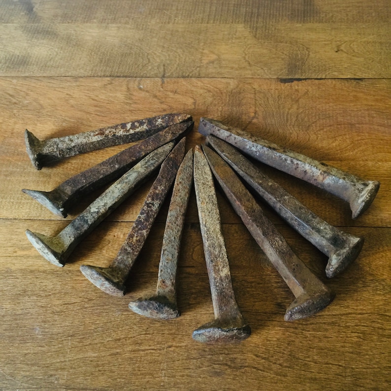 Antique/vintage Railroad Spikes Blacksmith Rr/train Track | Etsy