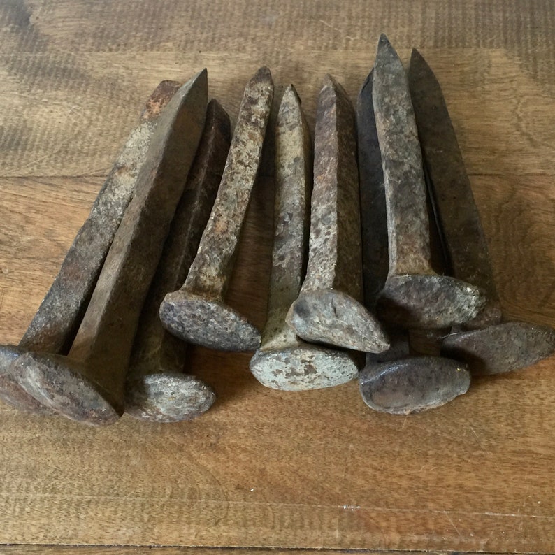 Antique/vintage Railroad Spikes Blacksmith Rr/train Track | Etsy