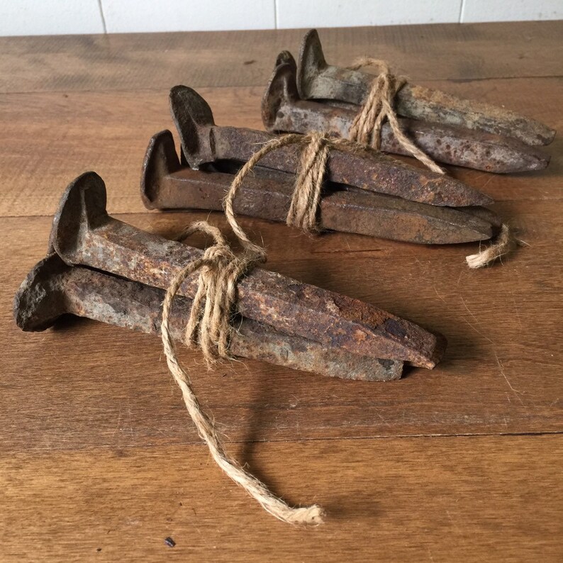 Antique/vintage Railroad Spikes Blacksmith Rr/train Track | Etsy