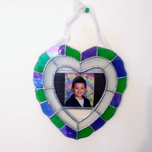 Glass Heart Picture Frame - Etsy