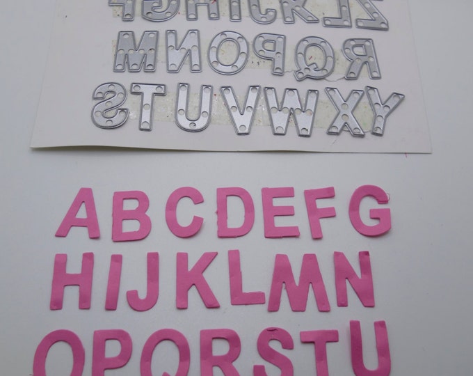 Little Letters Thinlits Dies by Sizzix for Stampin Up, Retired, Big Shot Dies, Cardmaking, Tags ...