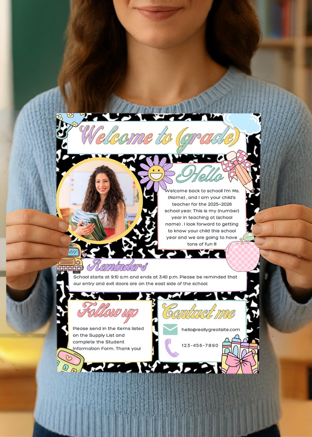 Editable Welcome to (grade) Letter for Teachers | Back to School Meet ...
