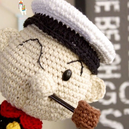 PDF Only Popeye the Sailor Man Diy Crochet Pattern - Etsy