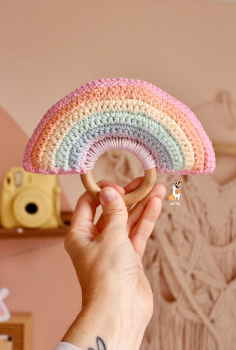 PDF Only Rainbow Rattle 2x1 boho and Candy Crochet Pattern - Etsy