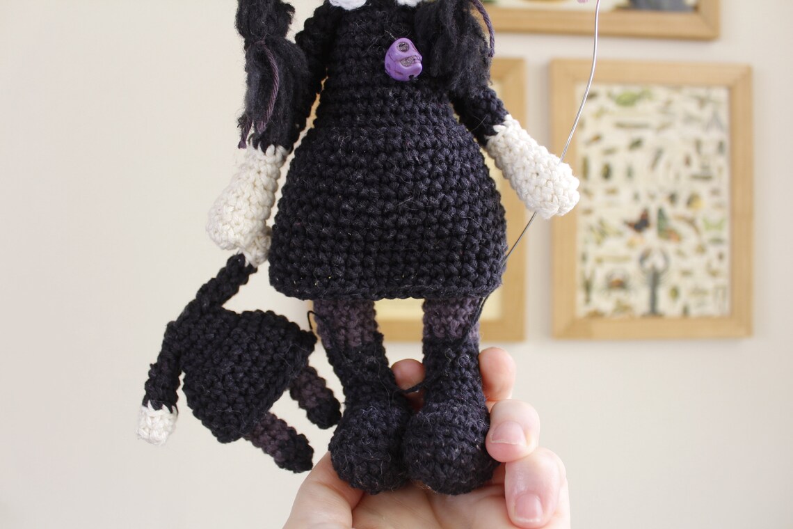 PDF WEDNESDAY ADDAMS Diy Crochet Pattern - Etsy