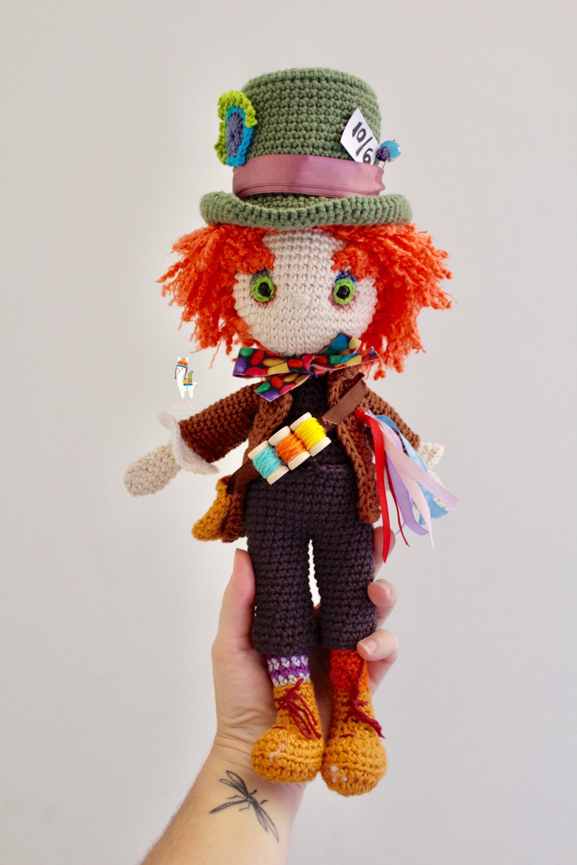 Pdf Only Mad Hatter Crochet Diy Pattern Etsy
