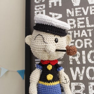 PDF Only Popeye the Sailor Man Diy Crochet Pattern - Etsy