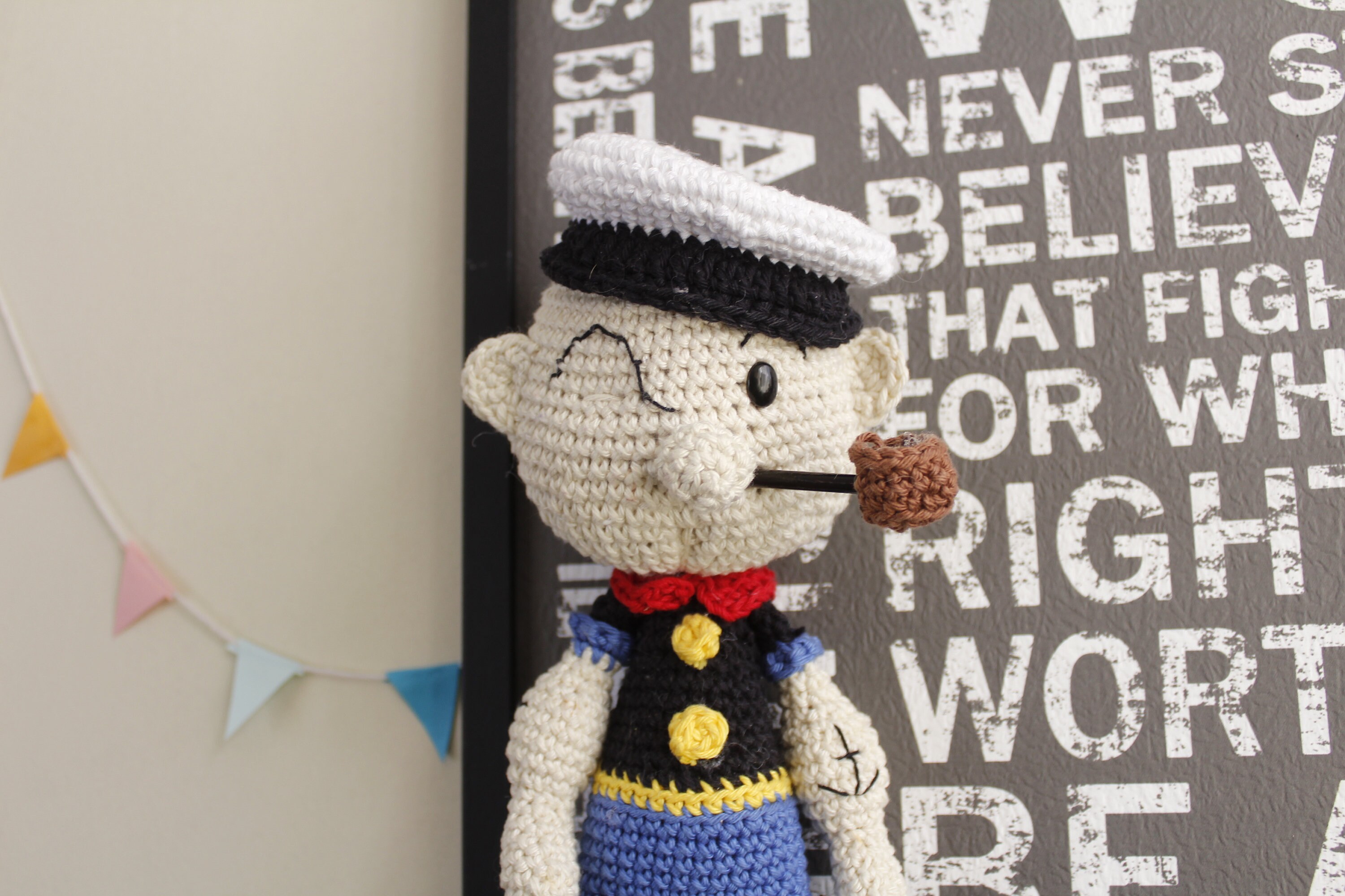 PDF Only Popeye the Sailor Man Diy Crochet Pattern - Etsy