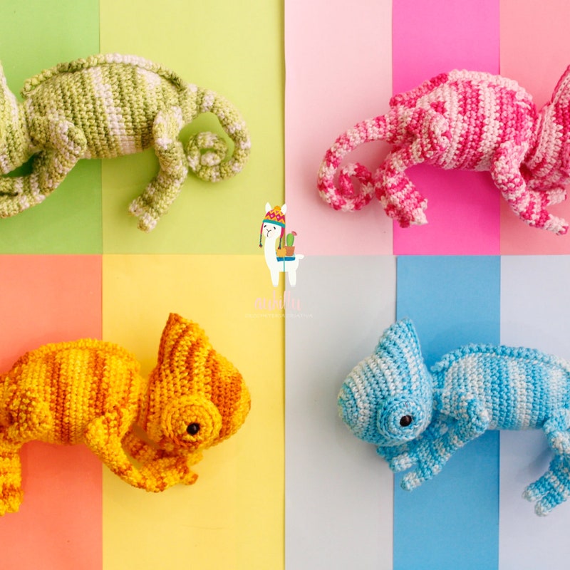 Crochet Chameleon Pattern - Etsy