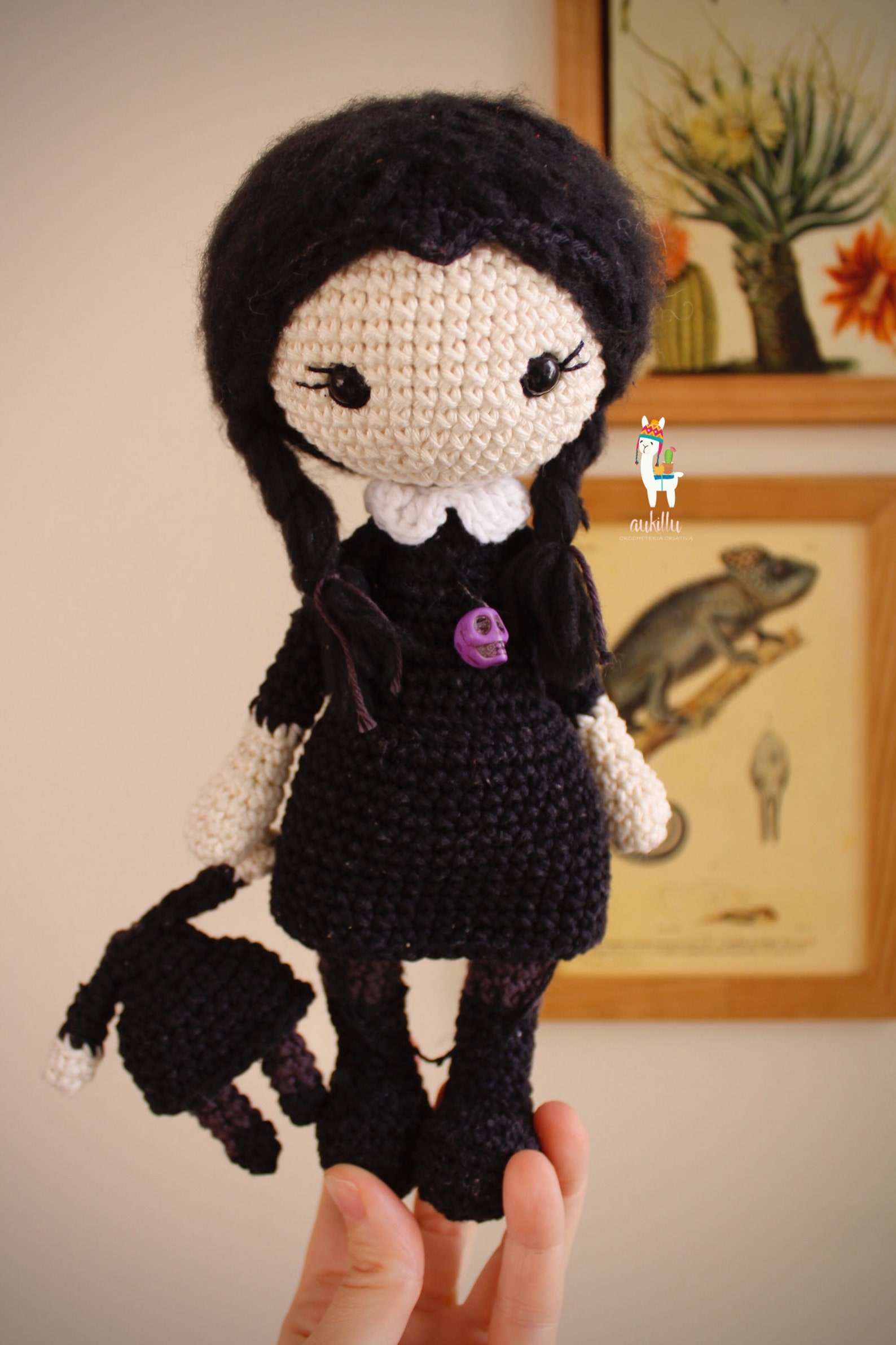 PDF WEDNESDAY ADDAMS Diy Crochet Pattern - Etsy