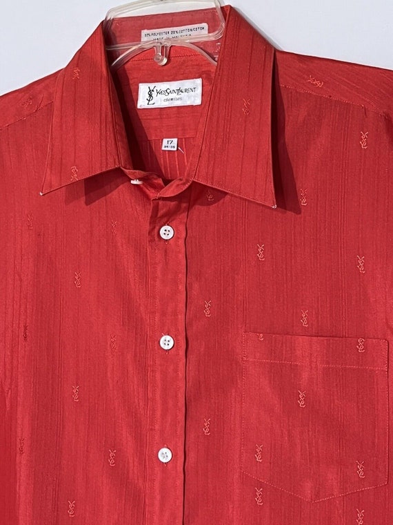 Yves Saint Laurent YSL Red Logo Monogram Long Sleeve … - Gem