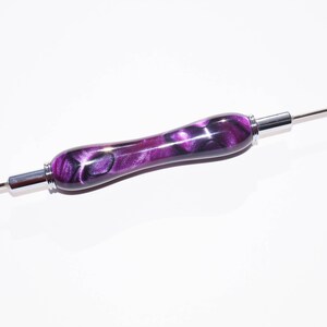 Seam Ripper, Acrylic Seam Ripper, Dark Purple Swirl, Hand Turned, Self ...