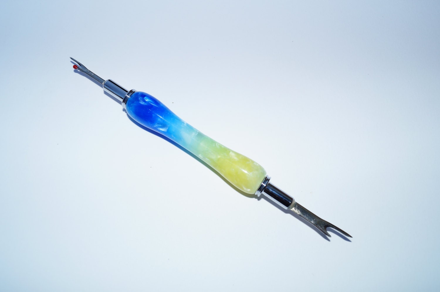 Seam Ripper Acrylic Seam Ripper Rainbow Blue and Yellow | Etsy