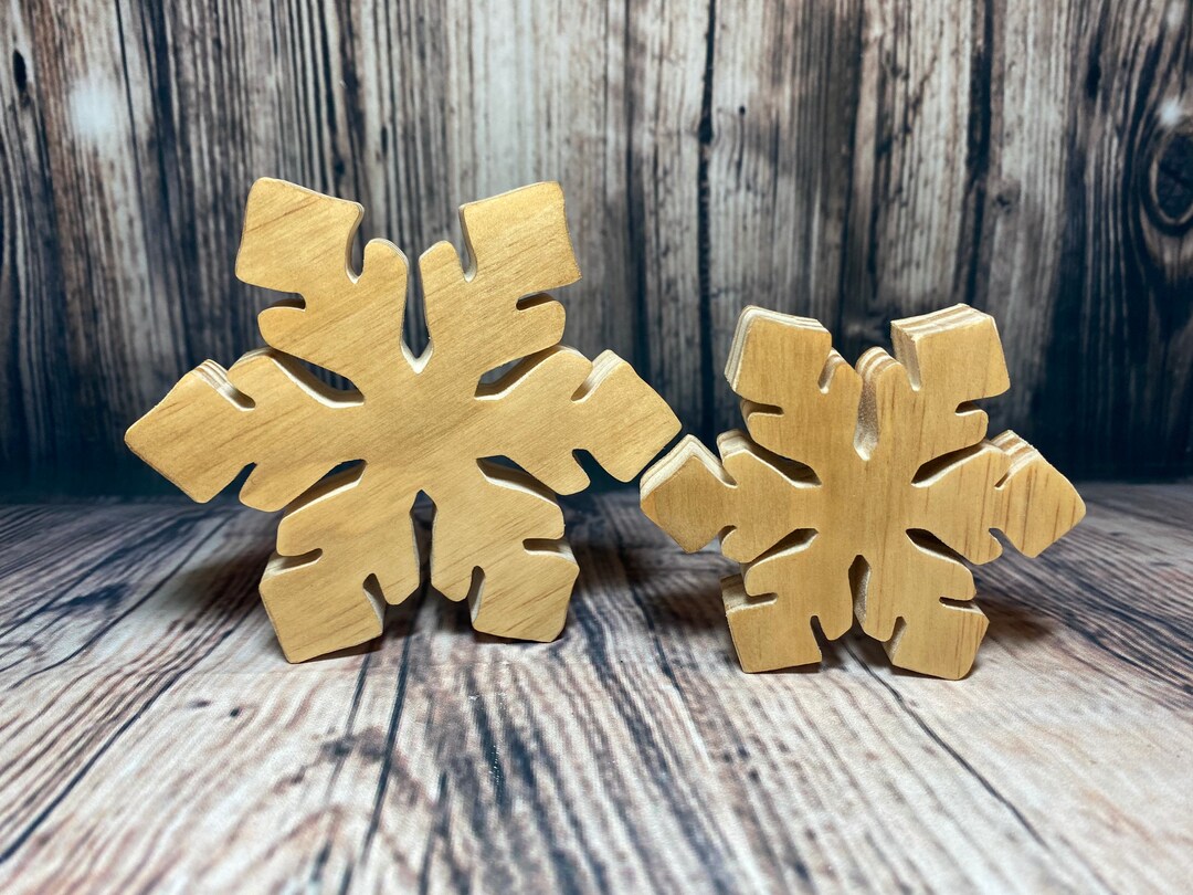 Snowflakes/wood/christmas/table/shelf Decor/tiered Tray Decor/winter - Etsy