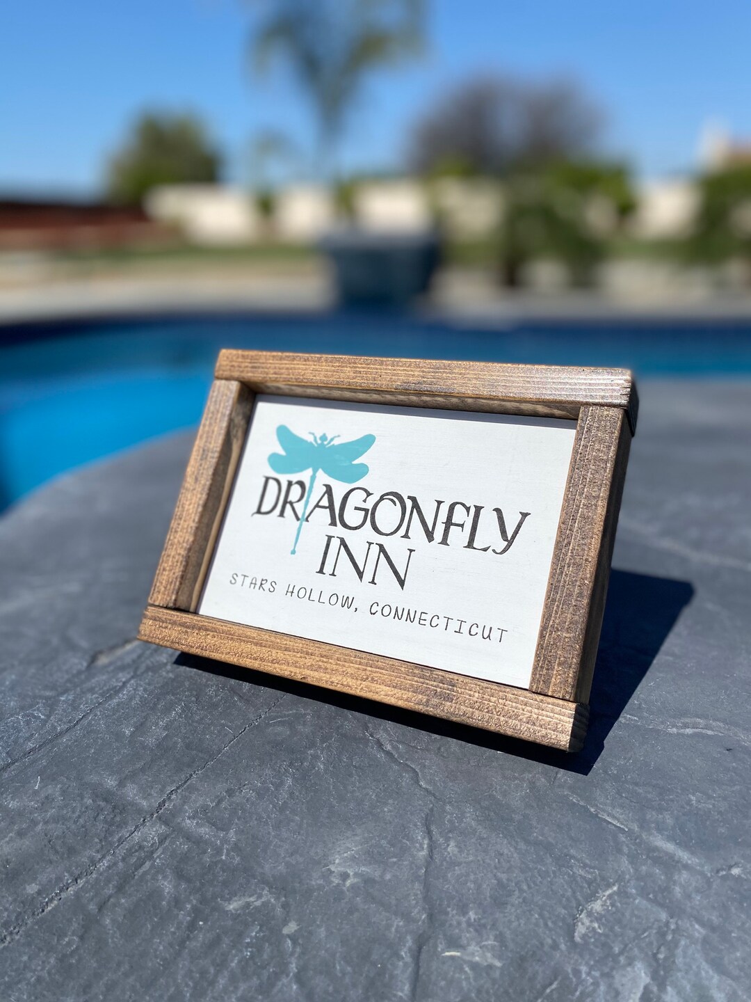 Dragonfly Inn Sign/wood/decor/tiered Tray/shelf/decor/coffee - Etsy UK