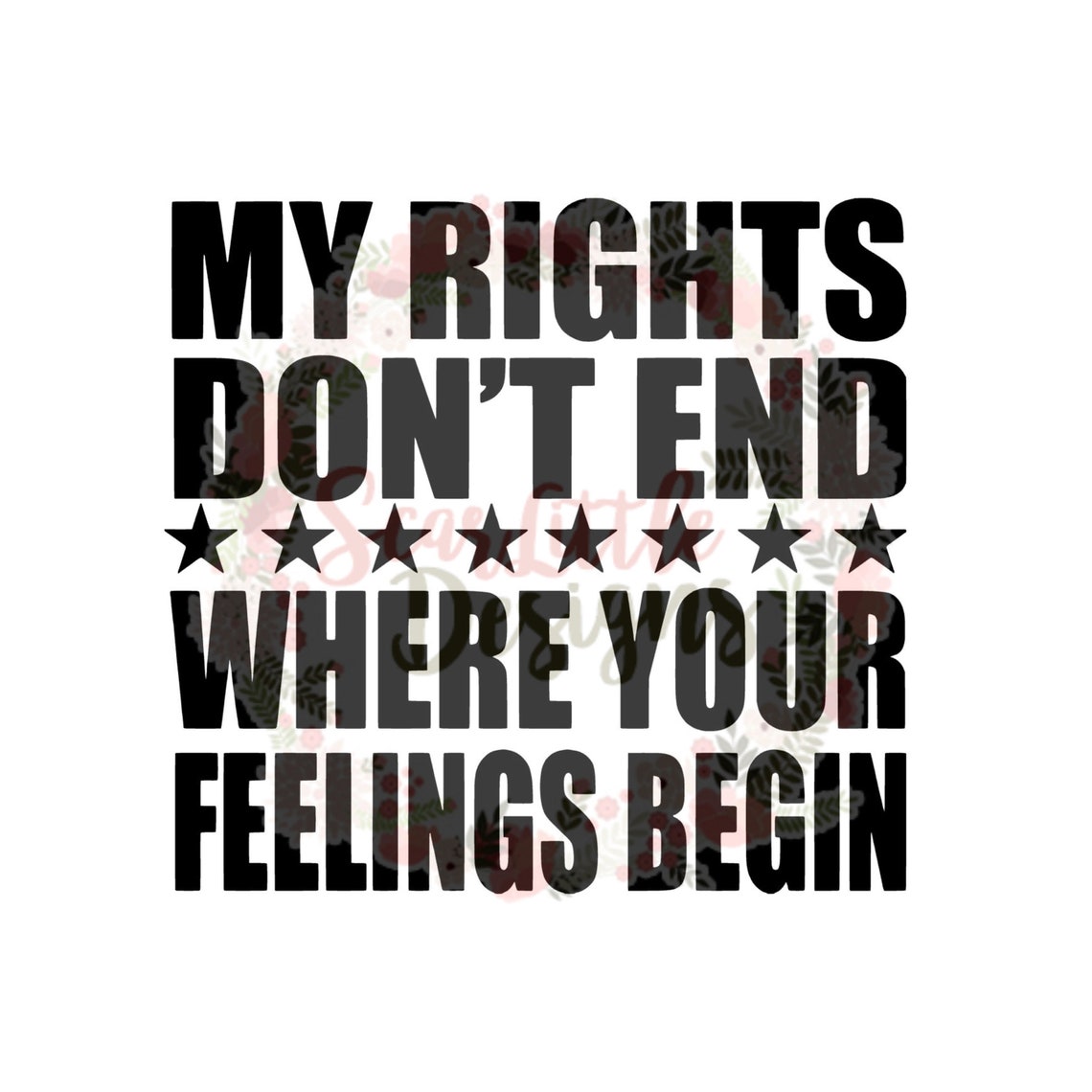 My Rights/Dont End/Where your feelings begin/come and take | Etsy