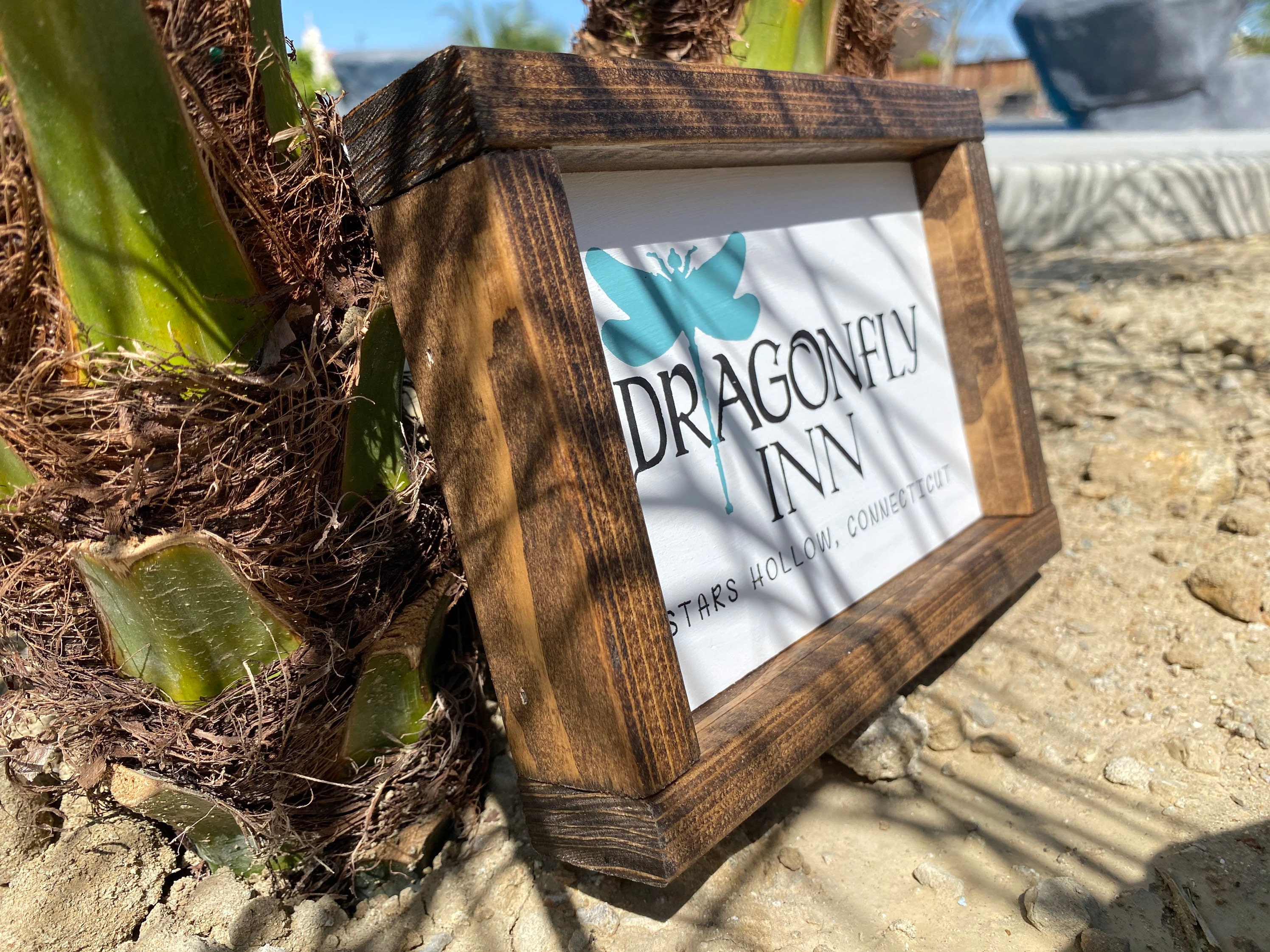 Dragonfly Inn Sign/wood/decor/tiered Tray/shelf/decor/coffee - Etsy UK