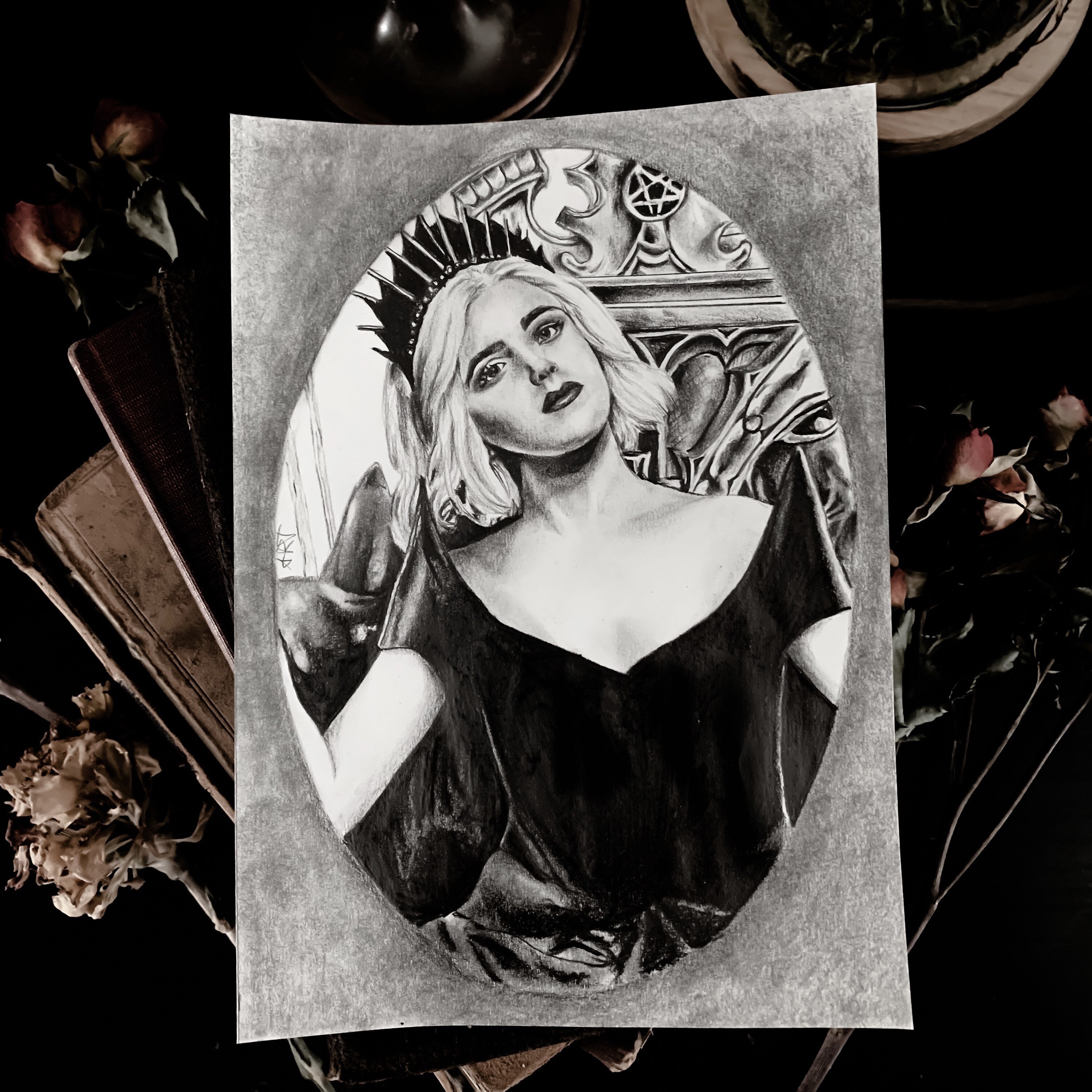 Chilling Adventures of Sabrina Drawing Print and Original | Etsy