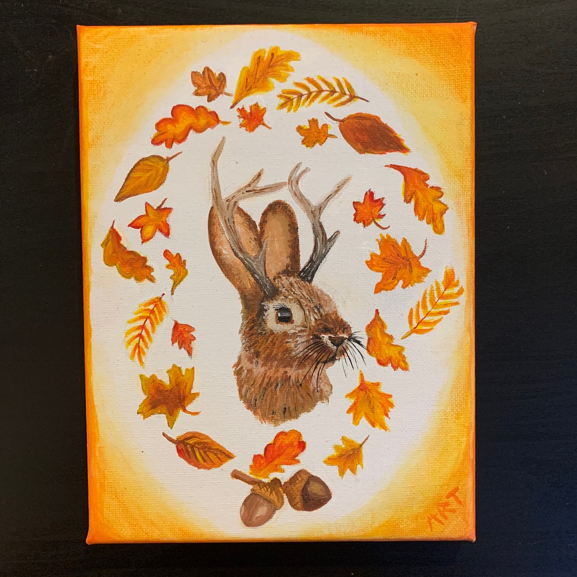 Cryptid Jackalope Print Art Print Dark Decor Witchy - Etsy