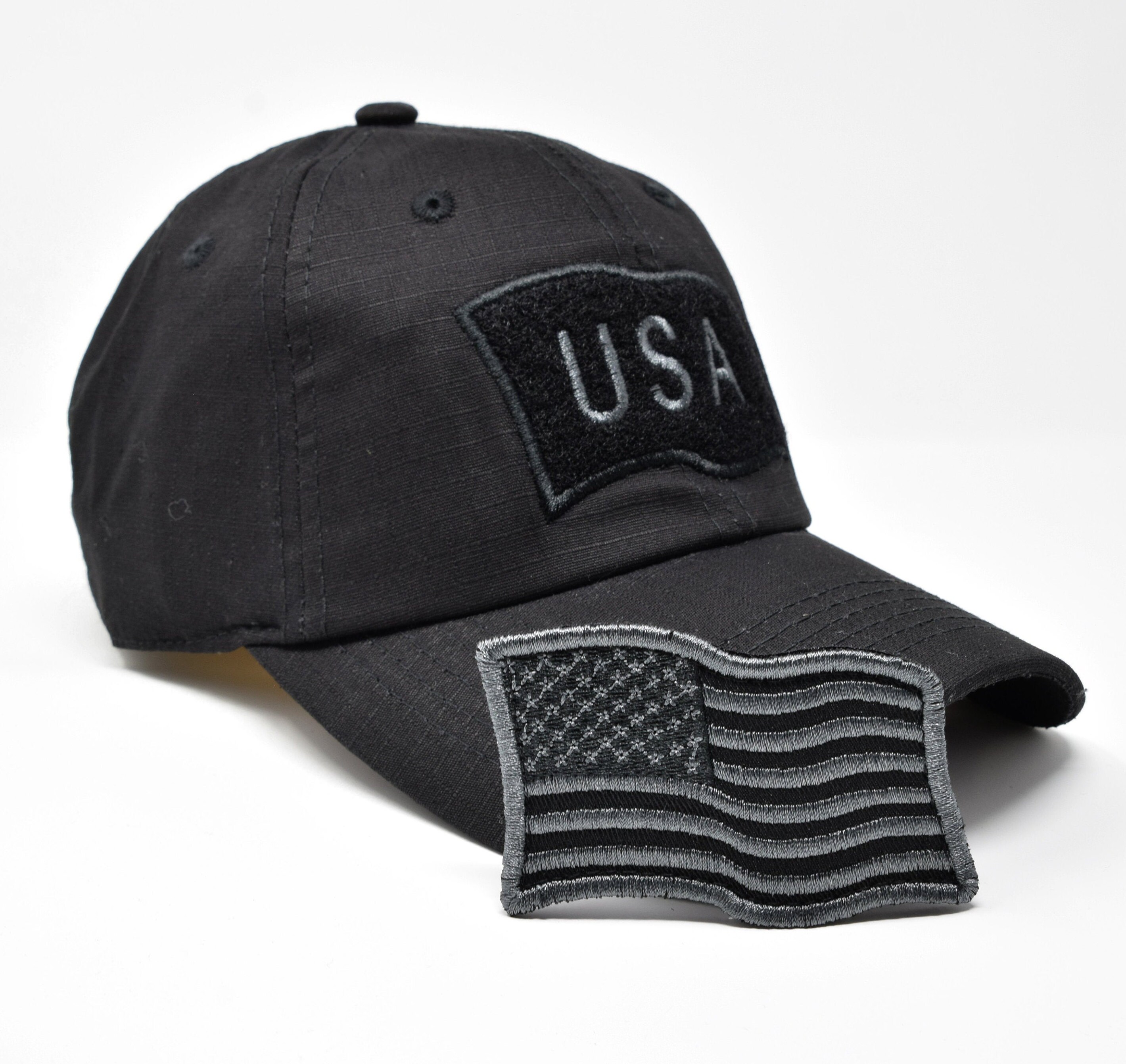 USA Hook and Loop American Flag Front Patch Adjustable | Etsy